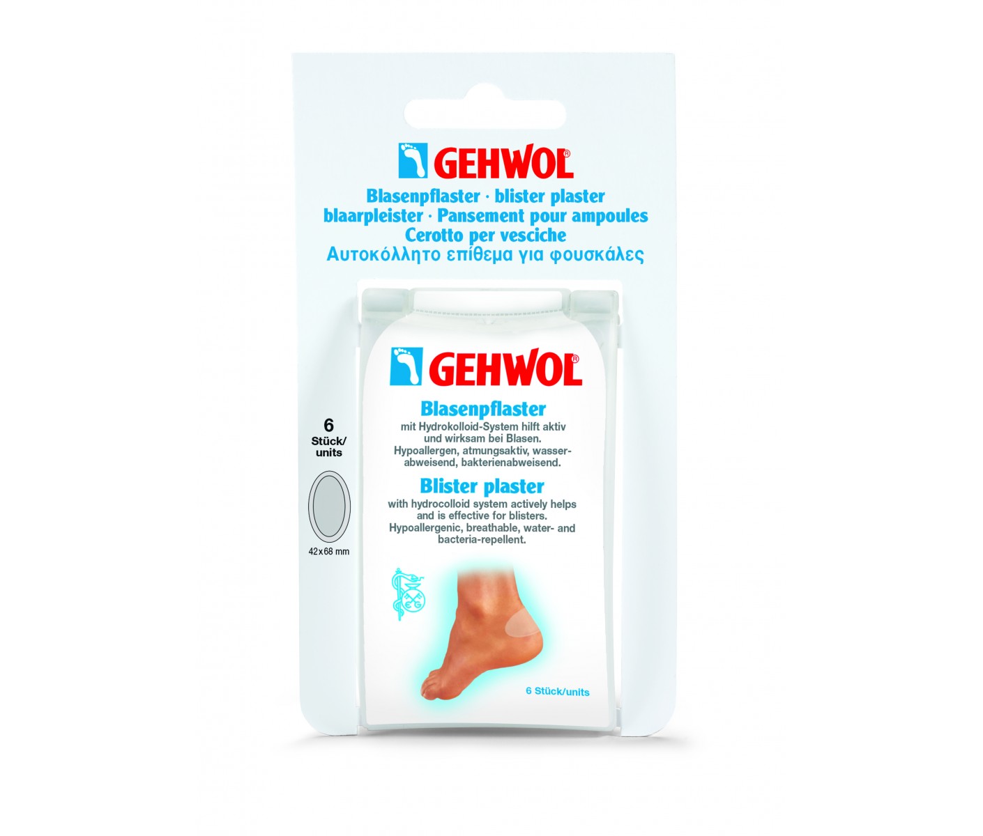 GEHWOL Blister Plaster with Hydrocolloid System 6 pads